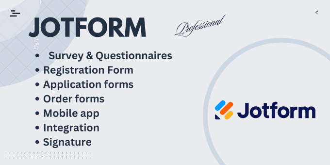 Create online form using jotform by Parkinson123 | Fiverr Create online form using jotform by Parkinson123 | Fiverr