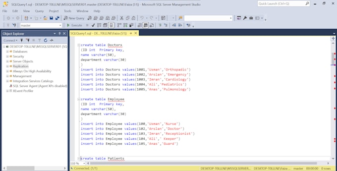 Do sql queries, projects, er diagram by Faiza_atta | Fiverr