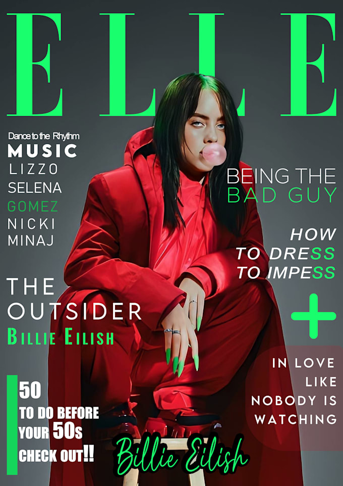 Design magazine covers on adobe by Irmaahmed | Fiverr