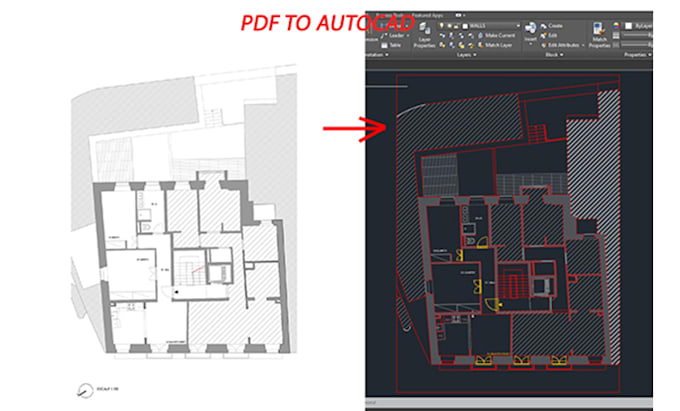 2d drawing conversion scan,pdf,img to autocad dwg with scale by ...