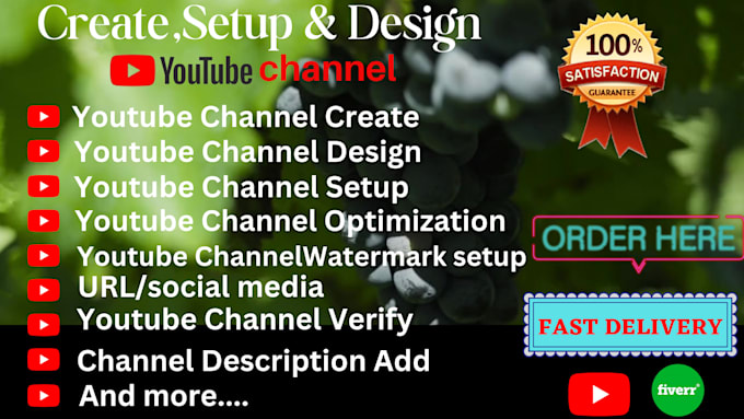 Create, setup, design, and optimize youtube channel for you by Simon ...