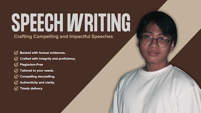 Write your speech with power and integrity by Aaron_carreon | Fiverr