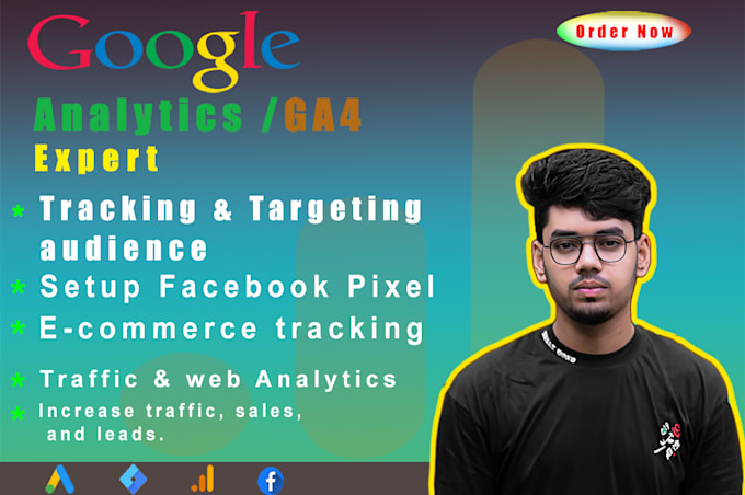 Fix and setup google analytics, ga4, gtm, audience tracking, and web analytics by Alaminppc | Fiverr