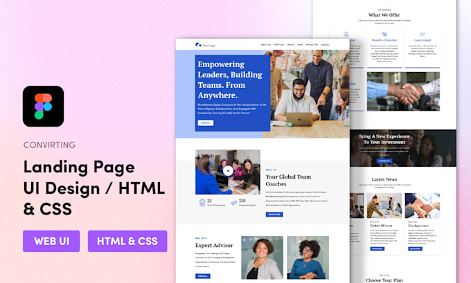 Create a fancy landing page design or app design with figma by Yassimq ...