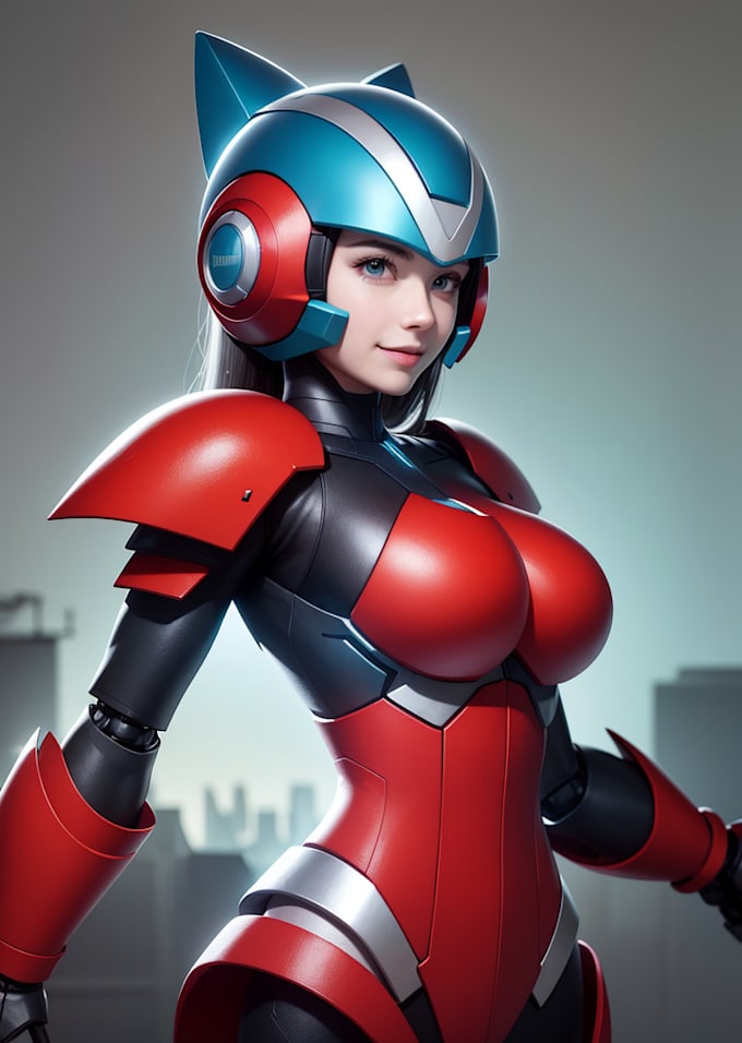 Mecha character from ai stable diffusion by Sketoverr | Fiverr