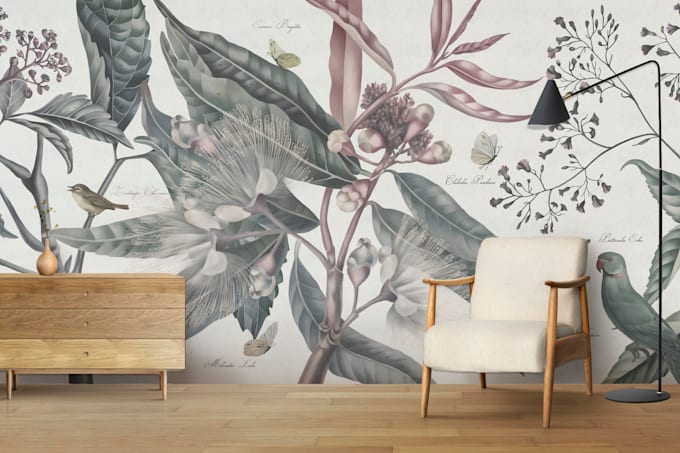 Create custom wallpaper art for your interiors by Elistudio | Fiverr