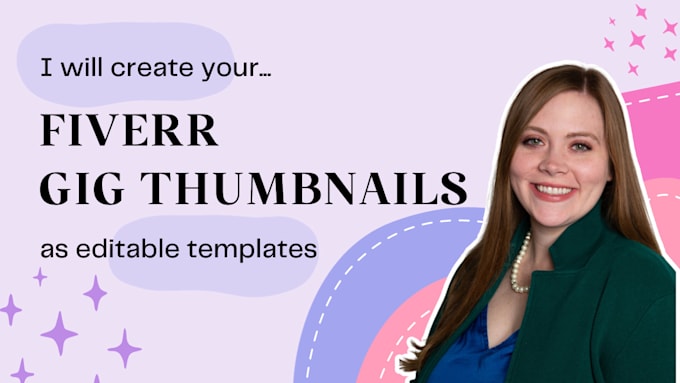Create you fiverr gig thumbnails as editable templates by Ginger ...