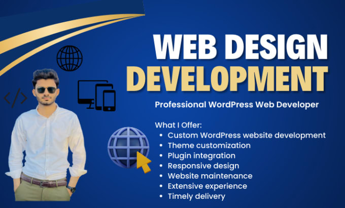 Develop responsive wordpress website design by Asgr45 | Fiverr