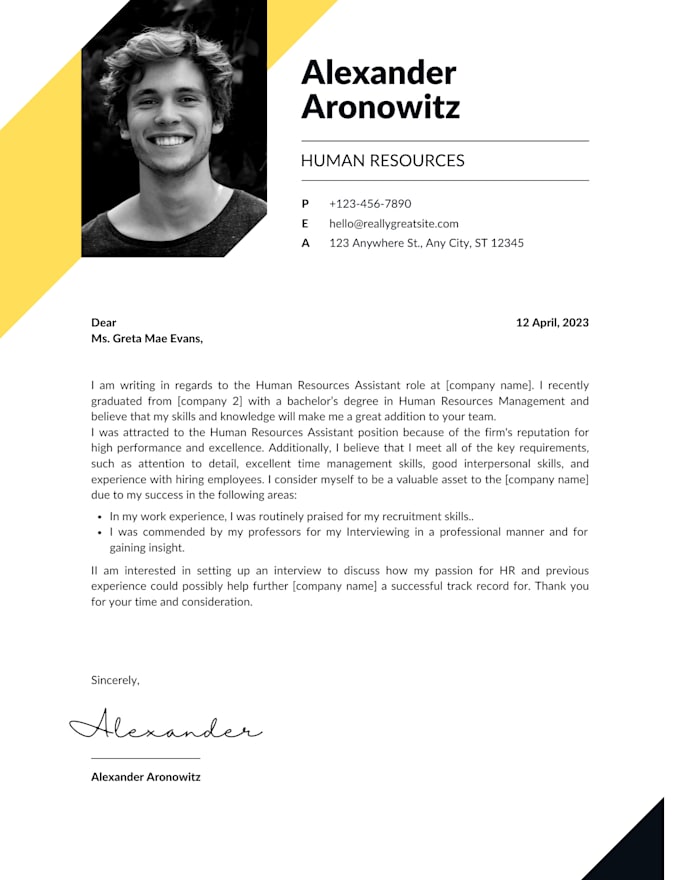 Draft and proof high quality cover letters by Kirstiemichele | Fiverr