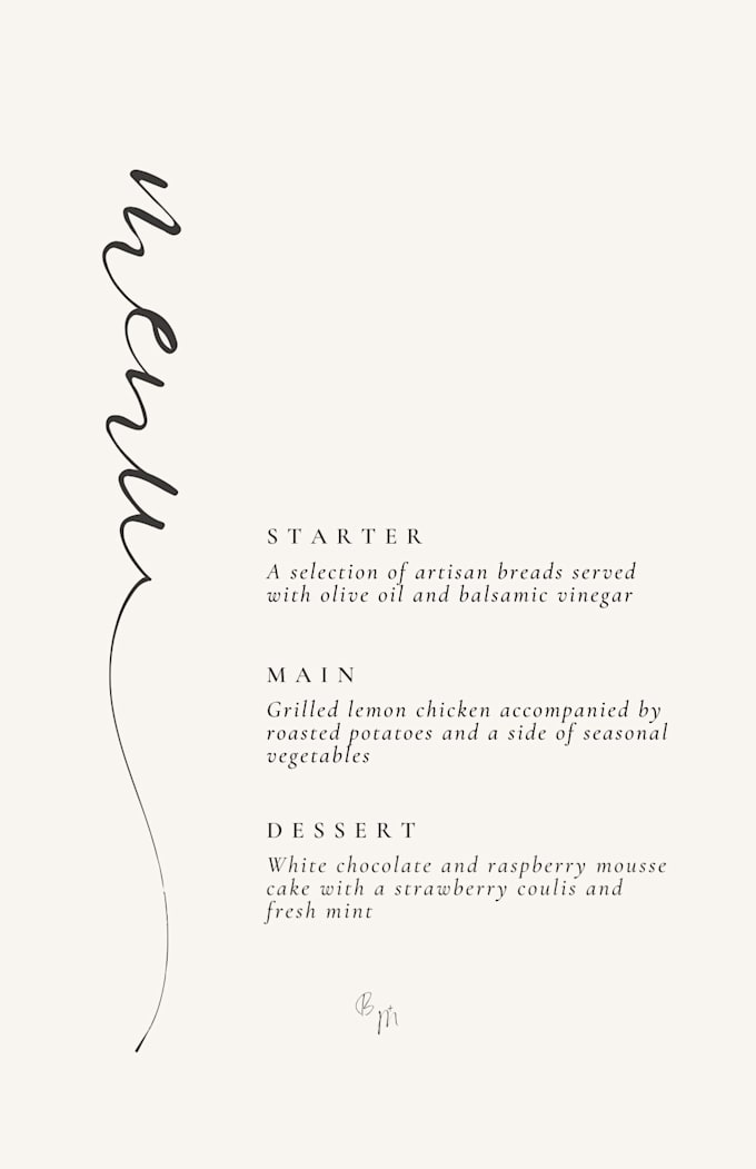 Design an amazing menu for your business by Shahdahmed12 | Fiverr