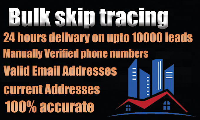 Provide skip tracing for real estate, llc skip tracing, bulk skip ...