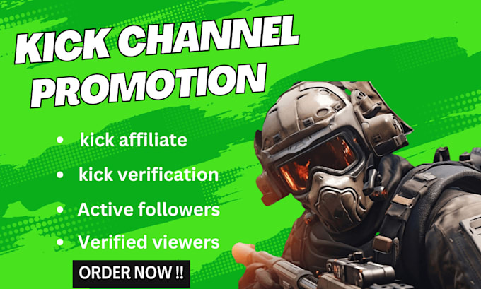 Do superfast kick promotion for active viewers and followers by ...