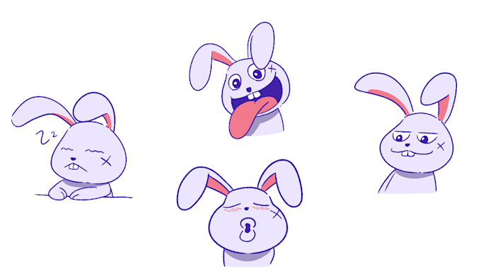 Create 2d cute and fun gif for your social media stickers by Anggapraz ...