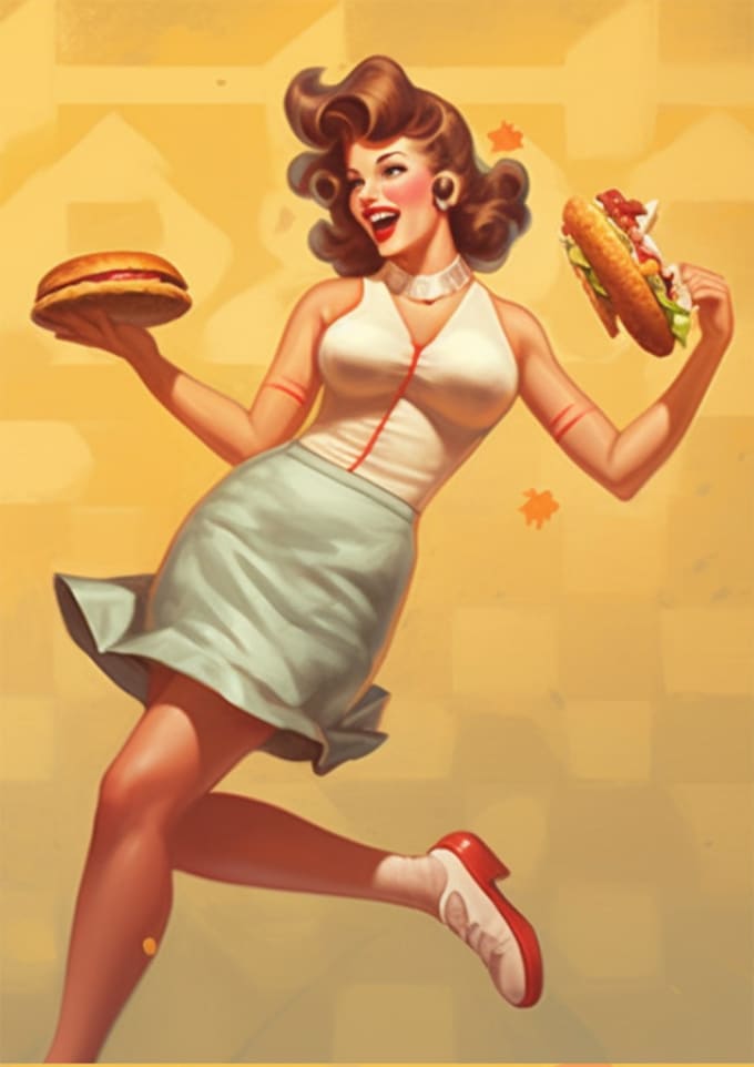 Create Pin Up Girl Illustration For You By Lianbarajas4 Fiverr