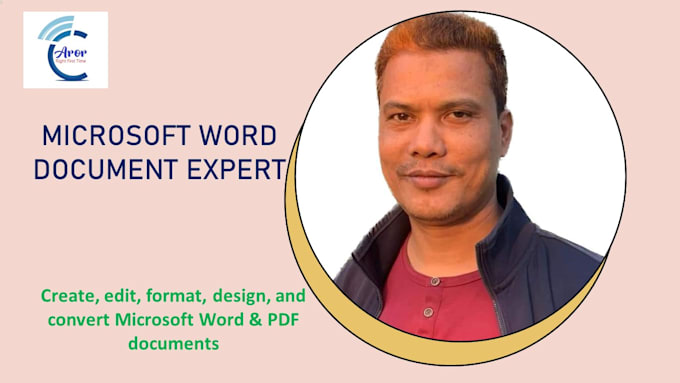 Create, edit, format, design microsoft word documents by Anik283521 ...