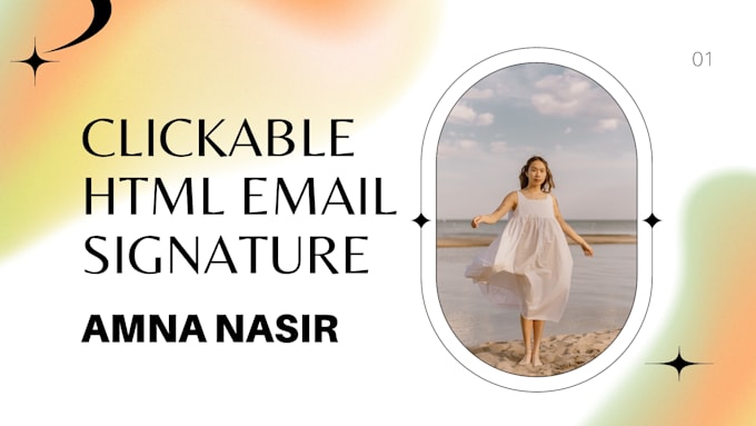 Create a clickable html email signature by Amnanasir215 | Fiverr