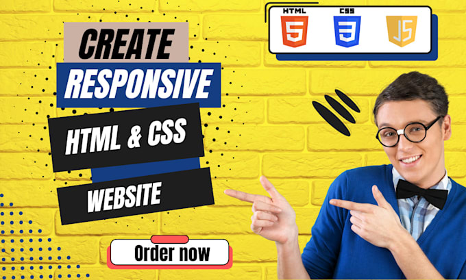 Be your frontend web developer with html, custom css and js by ...