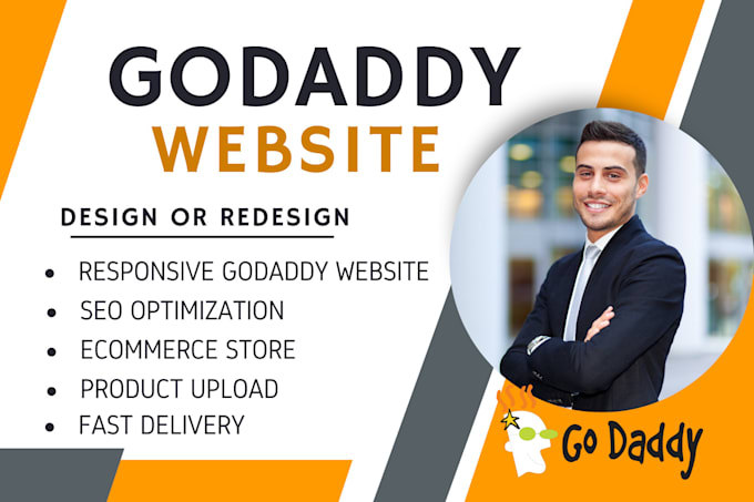 Design redesign build godaddy website development seo by Jamos_fr | Fiverr