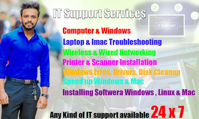 Fix computer repairs solve troubleshooting printer setup windows and linux by Pasindulaksh160 ...