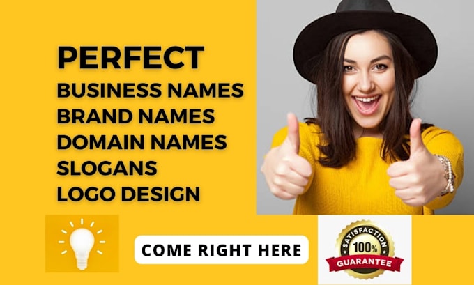 Create catchy business names, brand names, slogan and logo by Peebrands | Fiverr