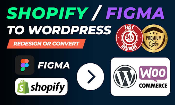 Redesign or convert shopify figma site to wordpress by Content_cookie | Fiverr