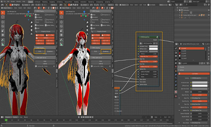 Create your character in mmd or blender, convert mmd model to vrm, sfm ...