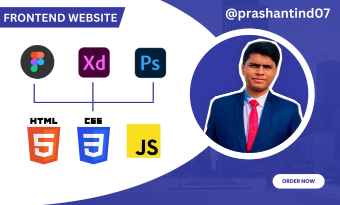Do Frontend Web Development In Html Css Javascript By Prashantind07 Fiverr