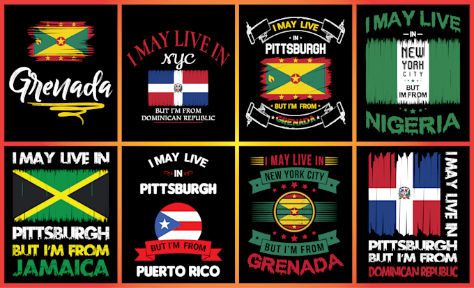 Make all country flag t shirt design for your dream business by ...