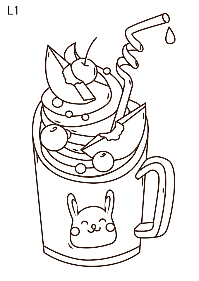 Draw simple drinks from simple shapes l1 by Lindinaumy | Fiverr