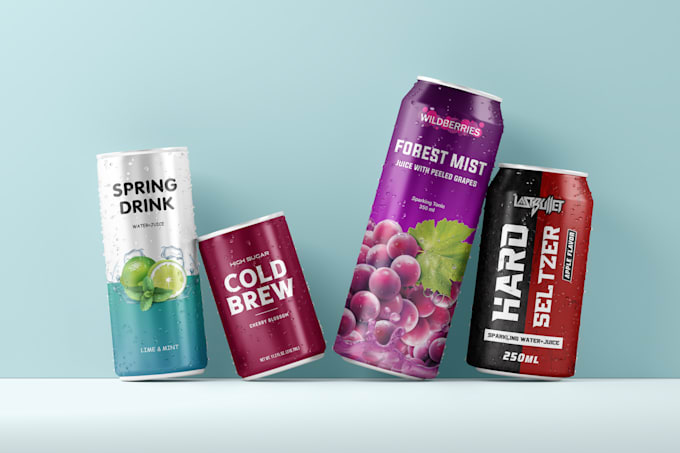 Do label, label design, can label, bottle label, energy drink, juice ...