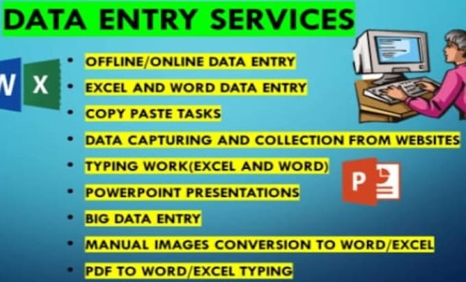 Do excel ms word,ms office,data entry ,give mee one chance by Sunandankumar65 | Fiverr