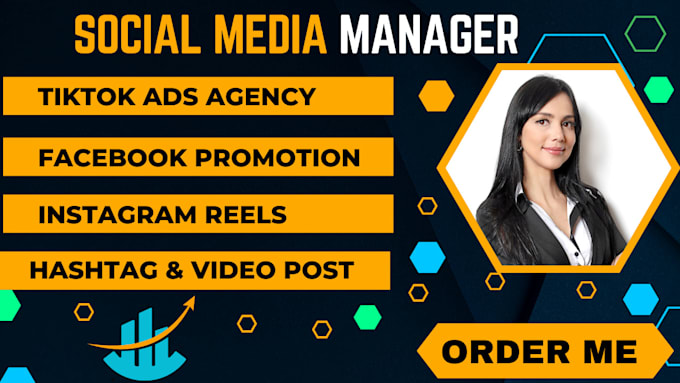 Be social media manager tiktok ads agency instagram video reels ...