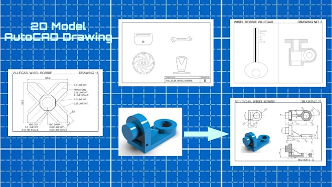 Design a 2d model of your autocad project by Wiselrobbie | Fiverr