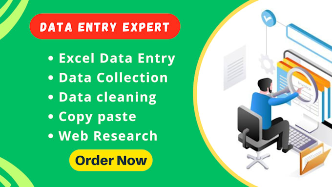 Do data entry, data cleaning, web research, copy paste and excel data entry by Raskhan97 | Fiverr
