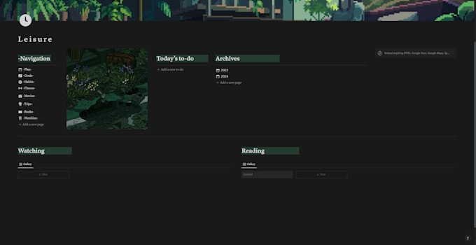 Create a notion template by Liepa_z | Fiverr