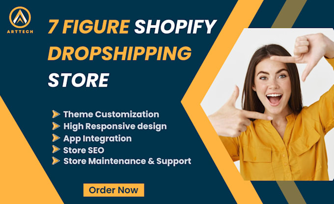 Design Or Redesign 7 Figure Shopify Dropshipping Store Shopify Website