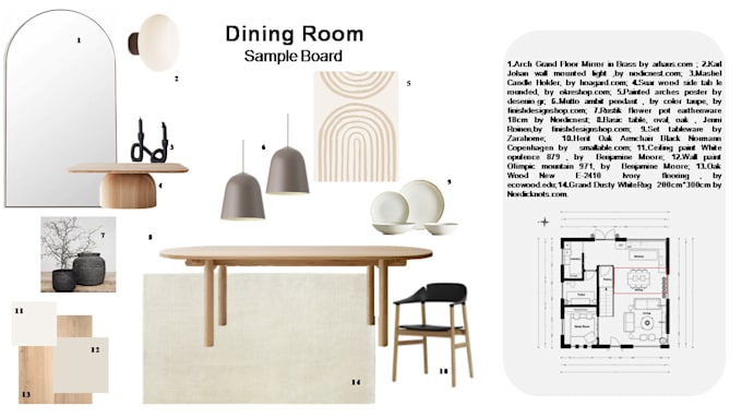 Create sample board and shopping list for your space by Lubo_design ...