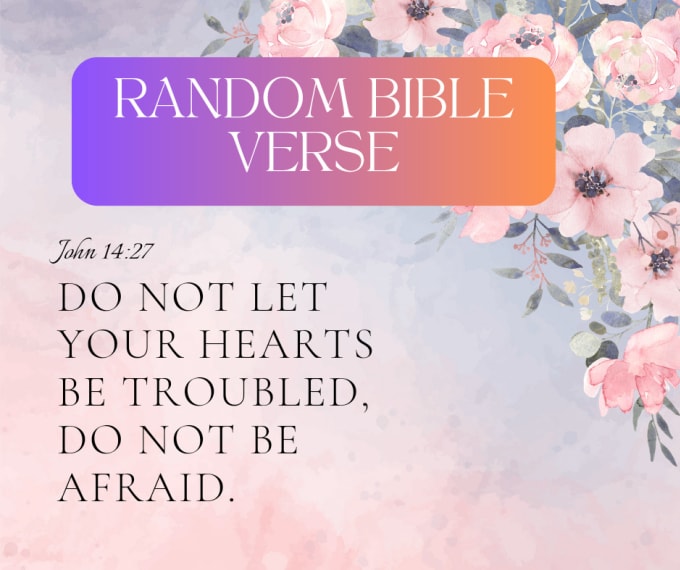Providing random bible verses for you by Gratiaedei | Fiverr