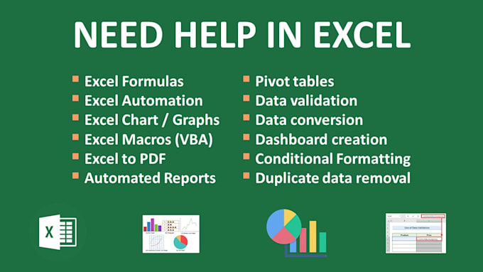 Do any microsoft excel formulas, macros, vba, pivot tables by Aqmrumi ...