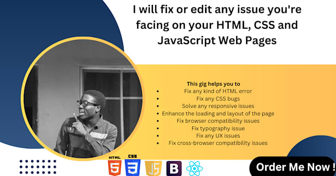 Edit or fix any html css javascript bugs issue within an hour by ... Edit or fix any html css javascript bugs issue within an hour by ...