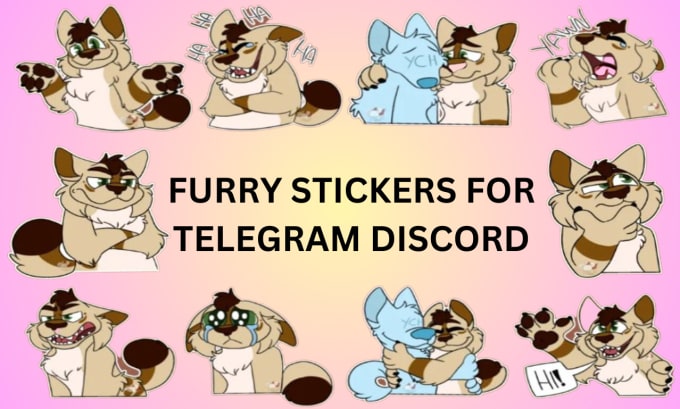 Do Custom Furry Telegram Stickers Crypto Stickers Discord Twitch