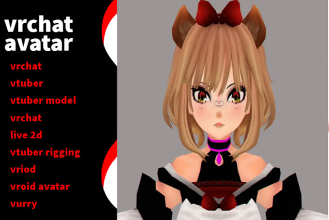 Vtuber model, vtuber, vtuber character, cartoon avatar, by Rajji ...