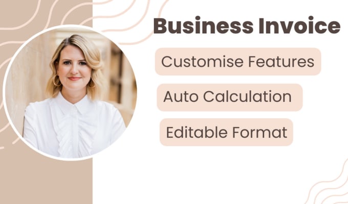 Design professional invoice with custom features by Aslam_kenza | Fiverr