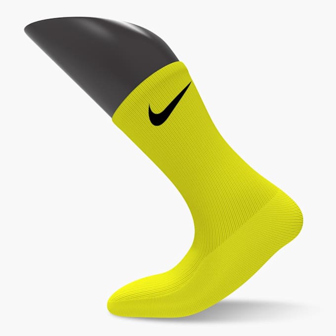 Do 3d socks model, 3d soccer socks design by Clever_jnnr | Fiverr