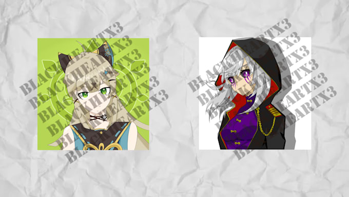 Draw a basic character art for you by Schwarzherzx3 | Fiverr