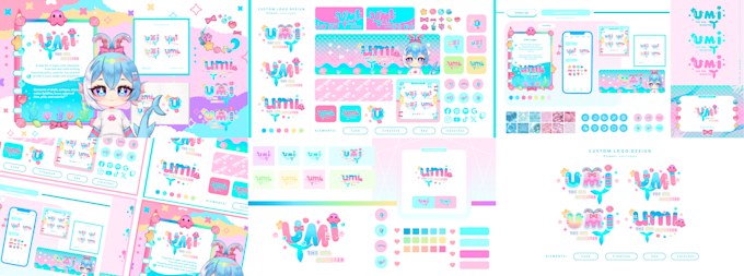 Make a custom logo for vtuber and streamer by Miyaaart | Fiverr