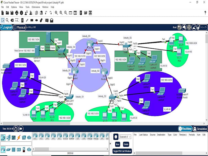 Do cisco packet tracer projects with servers vlan acl , dhcp by ...