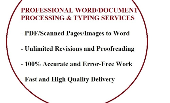 Word processing, editing and formatting for your business by Shedyj ...