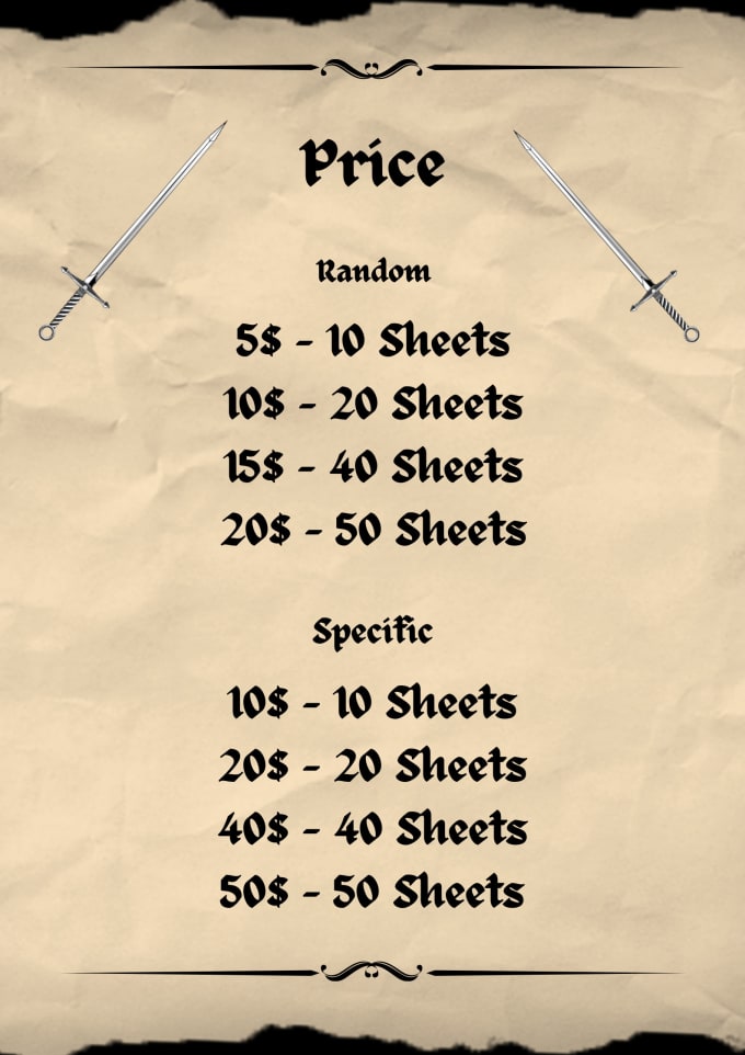 Make Dnd Npc Character Sheet By Astiro Fiverr