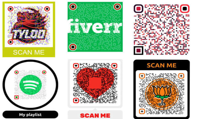 Do professional qr code design with logo by Raojunaid641 | Fiverr